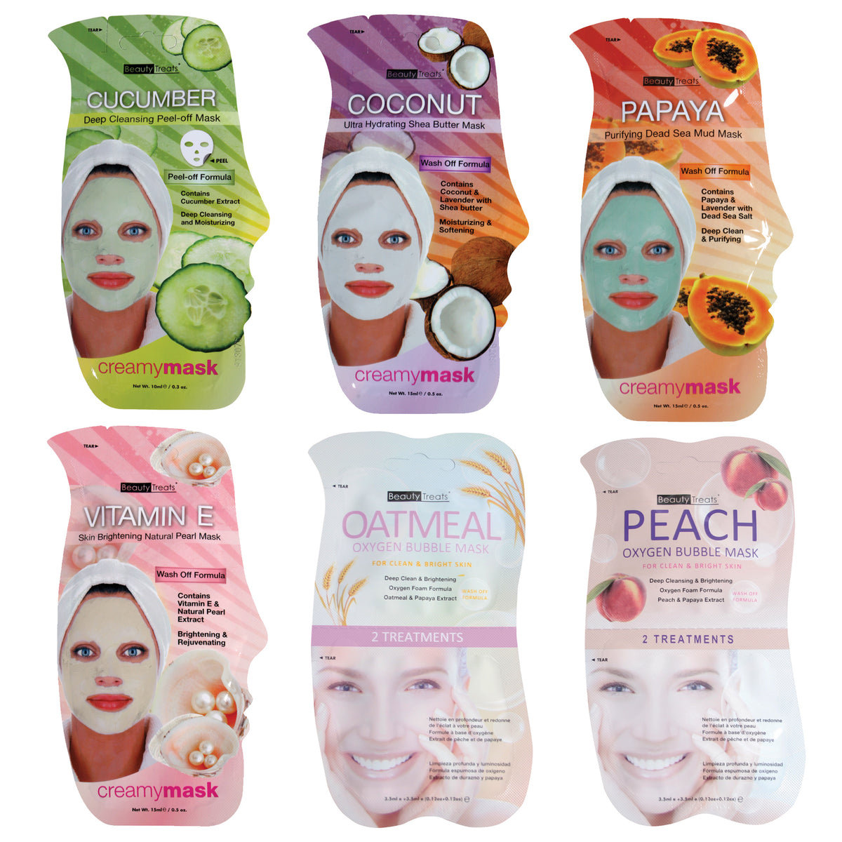 Get 6-Piece Creamy Face Mask Bundle | 2nd Love Cosmetics